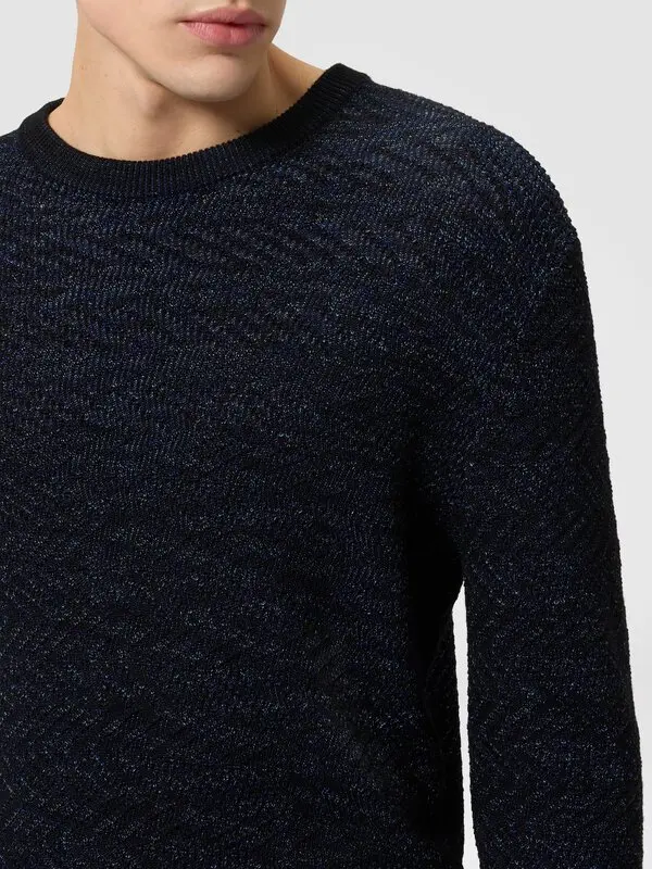 Missoni Wool And Viscose Zig Zag Crewneck Pullover