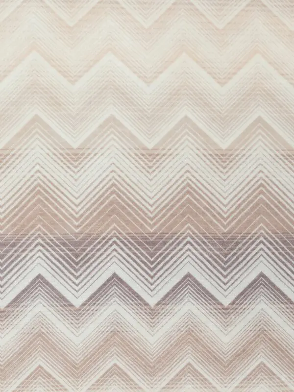 Missoni Marea Beach Towel In 100% Cotton 180x100 Cm With Zig Zag Pattern - Beige