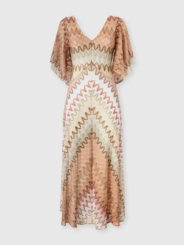 Missoni Neck In Zigzag Lamé Viscose