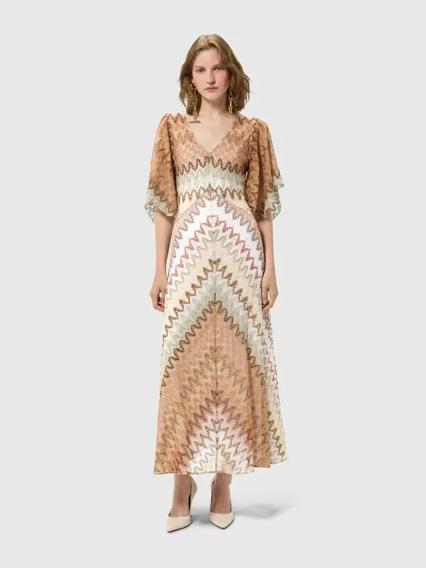 Missoni Neck In Zigzag Lamé Viscose