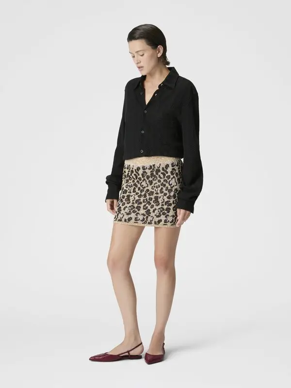 Missoni Jacquard Knit Mini Skirt With Sequins