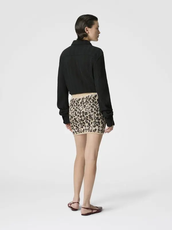 Missoni Jacquard Knit Mini Skirt With Sequins