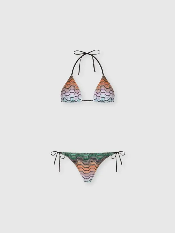 Missoni Bikini In Viscose Lamé Blend - Multicoloured