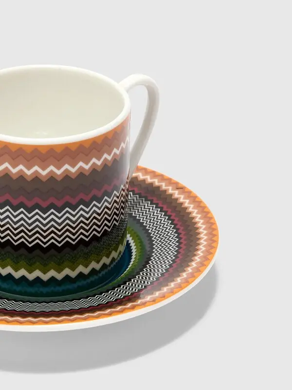 Missoni Zigzag Foliage Set Of 6 Coffee Cups & Saucers