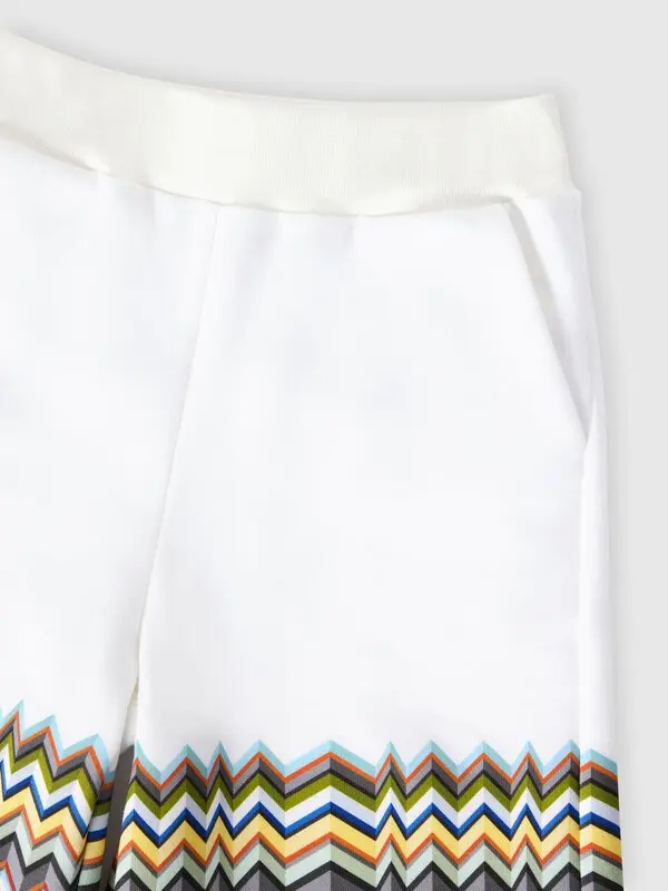 Missoni Pure Cotton Shorts With Zig Zag Detail