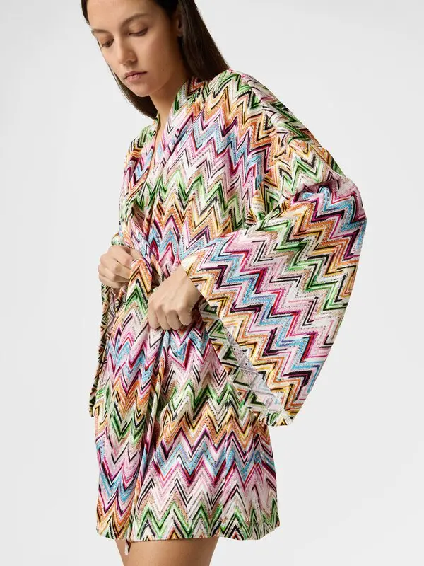 Missoni Up In Stretch Viscose With Lace And Zigzag Motif