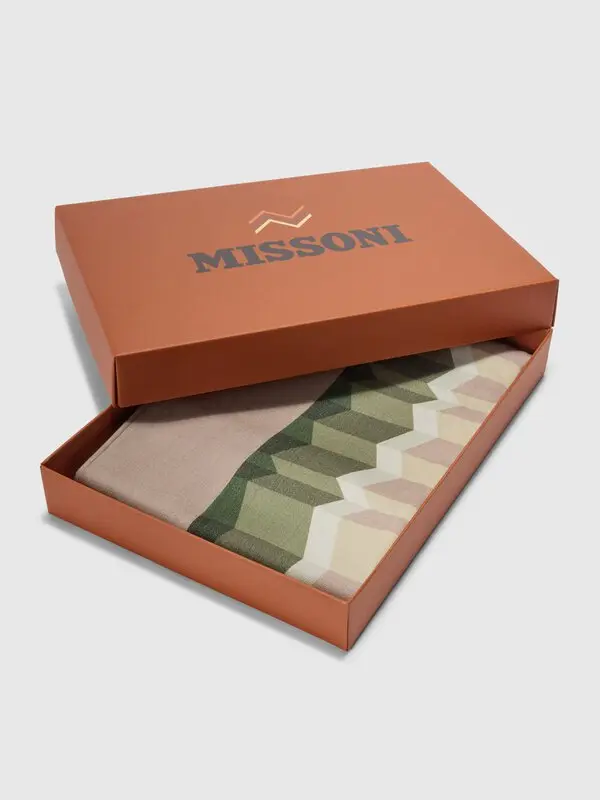 Missoni Cervinia Virgin Wool And Modal Plaid 133x179 Cm