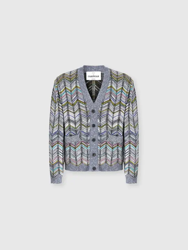 Missoni Cotton Chevron Cardigan With Pockets