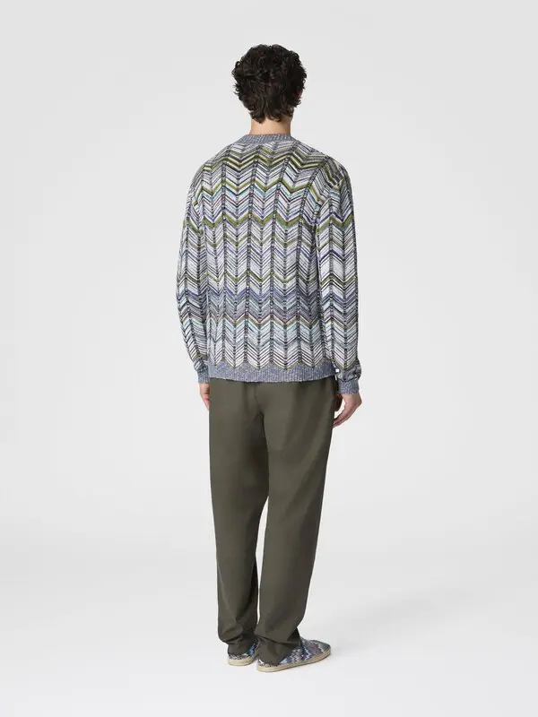 Missoni Cotton Chevron Cardigan With Pockets
