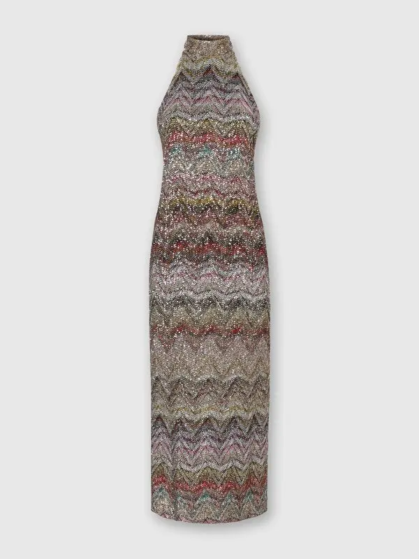 Missoni Midi Dress With Halter Neck