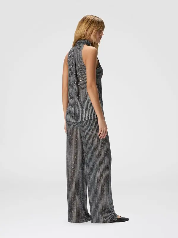 Missoni Long Trousers With Elastic Waist And Sequins