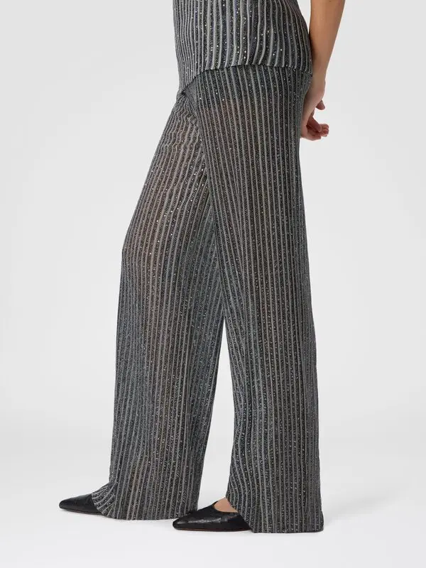 Missoni Long Trousers With Elastic Waist And Sequins