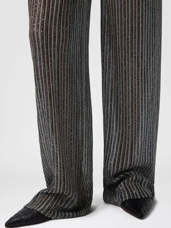 Missoni Long Trousers With Elastic Waist And Sequins