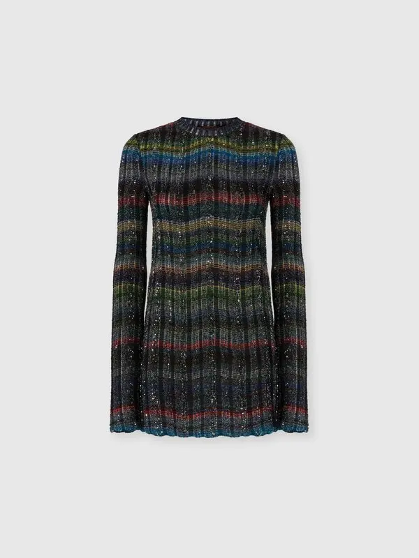 Missoni Crew Neck Sweater With Wave Pattern