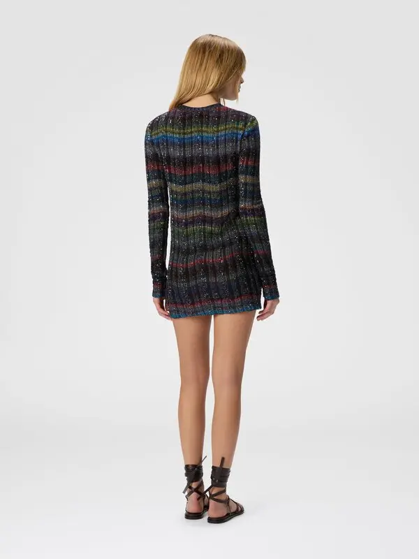 Missoni Crew Neck Sweater With Wave Pattern