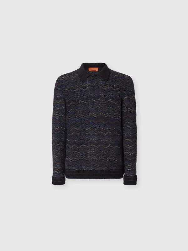 Missoni Sleeve Cashmere And Viscose Polo Shirt