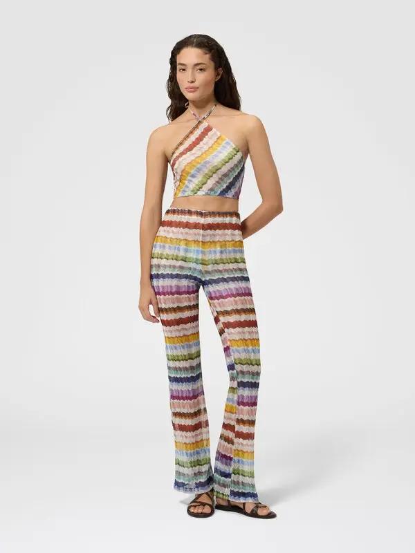 Missoni Zig Zag Motif Tulle Trousers