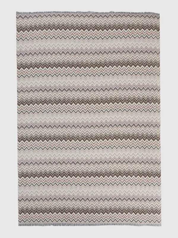 Missoni Plaid Blanket 130x195 Cm Cotton And Wool Blend Chevron