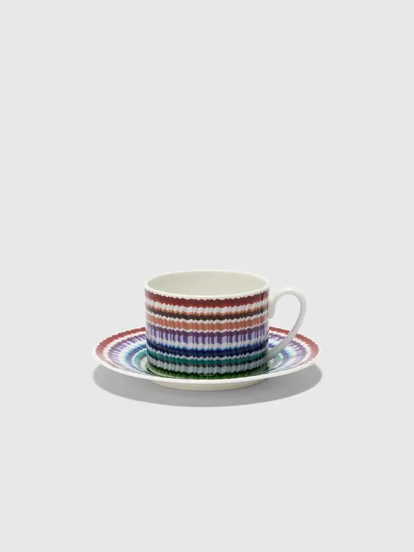 Missoni Waves Set Of 2 Tea Cups & Saucers