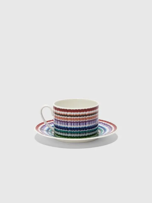 Missoni Waves Set Of 2 Tea Cups & Saucers