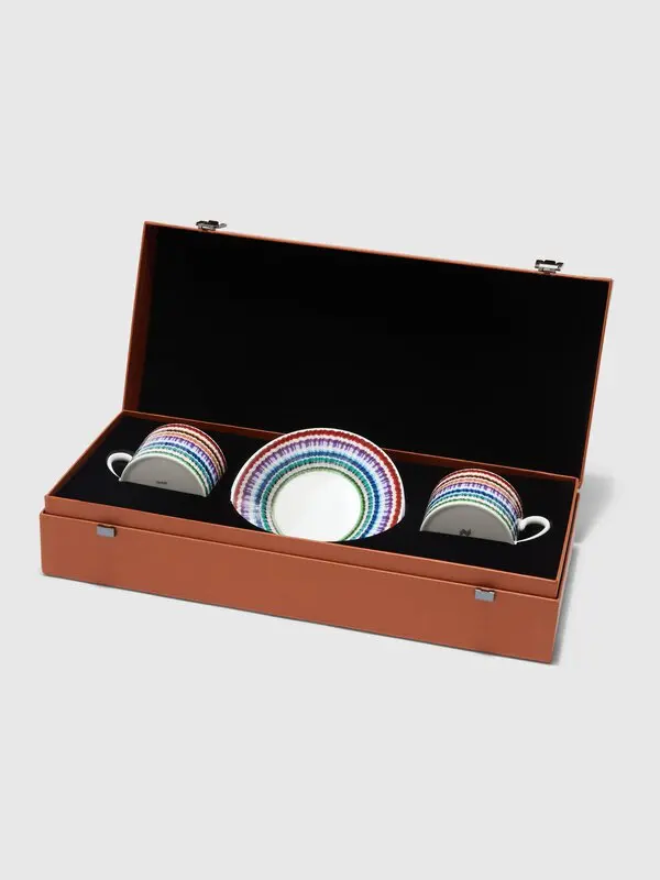 Missoni Waves Set Of 2 Tea Cups & Saucers