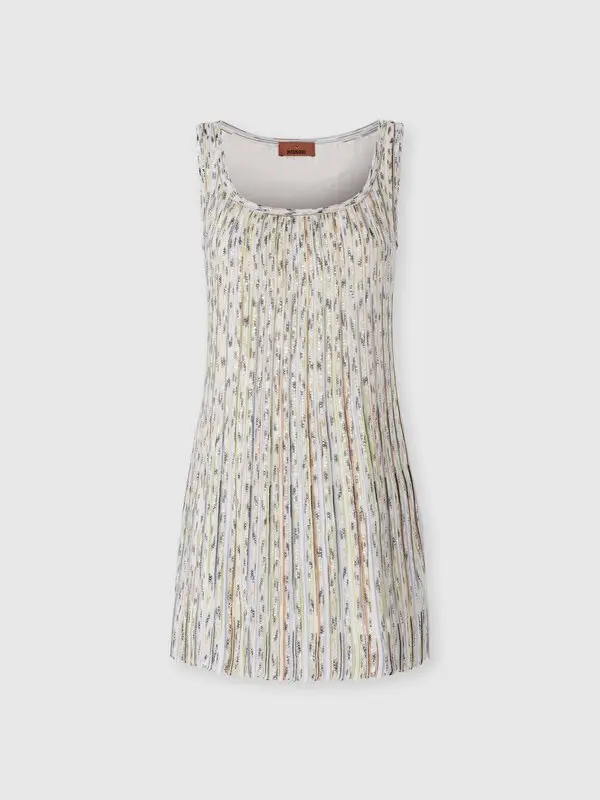 Missoni Sleeveless Mixed Viscose Mini Dress With Sequins
