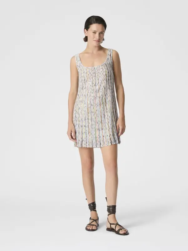 Missoni Sleeveless Mixed Viscose Mini Dress With Sequins