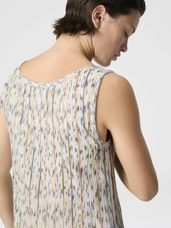 Missoni Sleeveless Mixed Viscose Mini Dress With Sequins