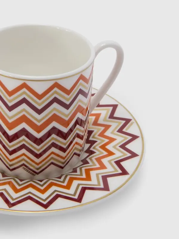 Missoni Iconic Set Of 6 Coffee Cups & Saucers