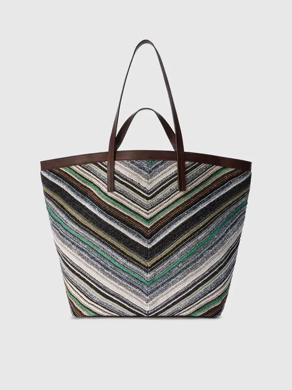 Missoni Tote Bag In Cotton Blend