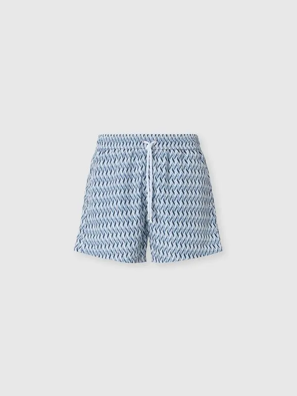 Missoni Swim Shorts With Micro Zig Zag Motif