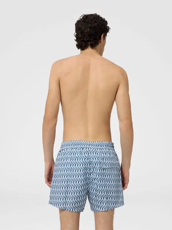 Missoni Swim Shorts With Micro Zig Zag Motif