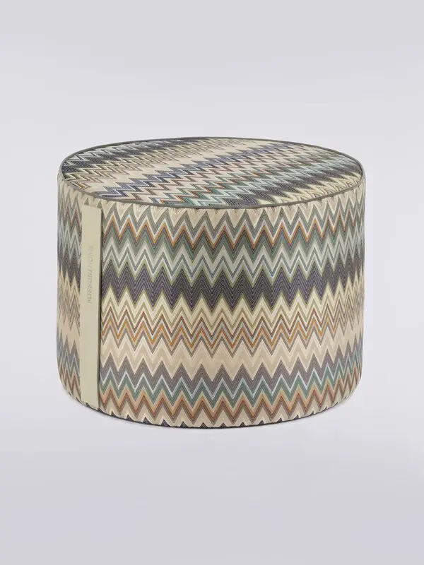 Missoni Masuleh Cylinder Pouf Rot.40x30 - Blue
