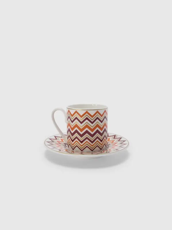 Missoni Iconic Set Of 2 Coffee Cups & Saucers