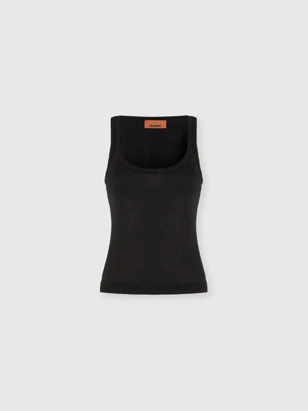 Missoni Viscose Lamé Tank Top - Black