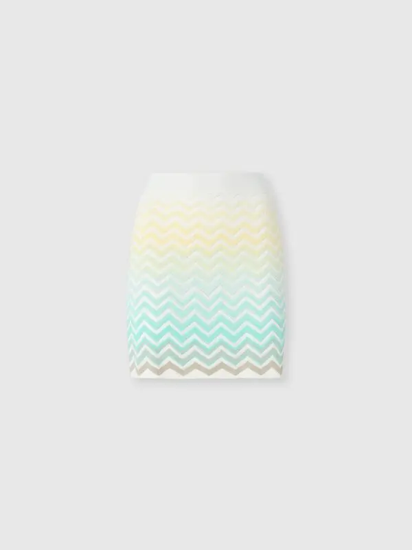Missoni Chevron Knit Mini Skirt - Multicoloured