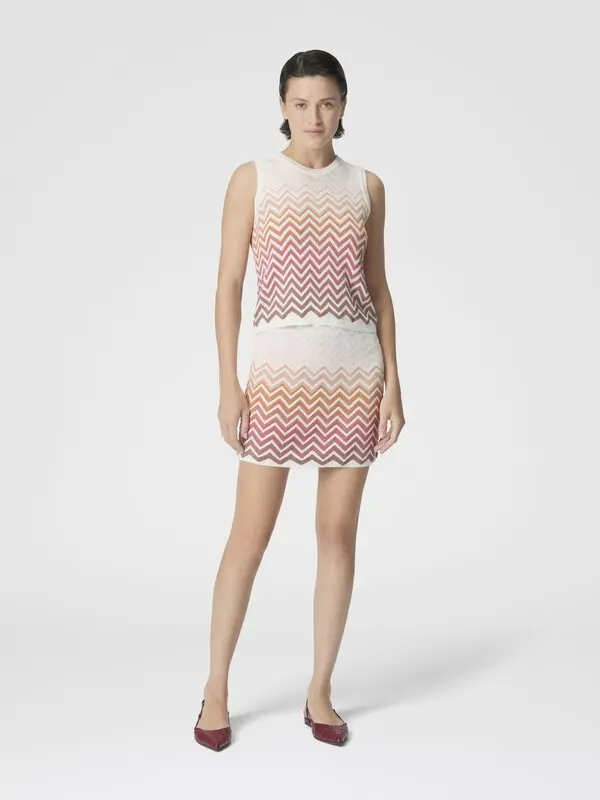 Missoni Chevron Knit Mini Skirt
