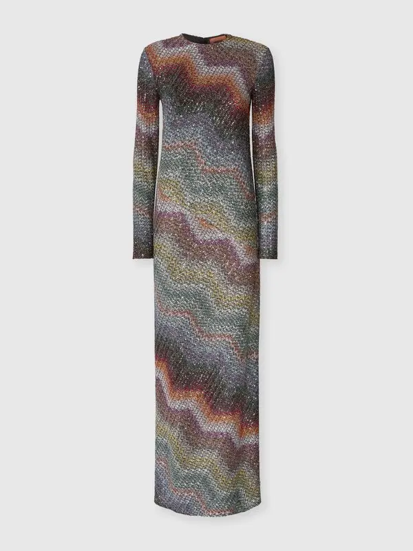 Missoni Style Zigzag Knit With Sequins