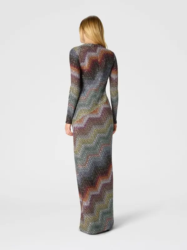 Missoni Style Zigzag Knit With Sequins