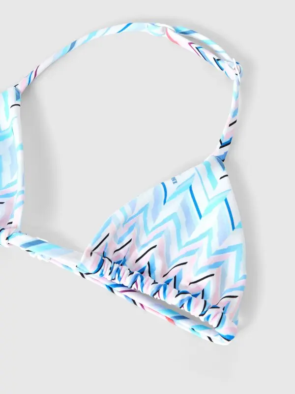 Missoni Bikini With Zig Zag Print And Logo