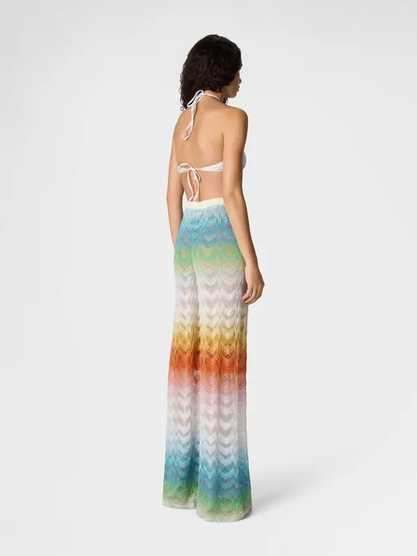 Missoni Up Trousers In Shaded Lamé Viscose