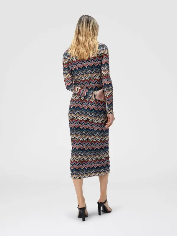Missoni Midi Dress With Embroidered Lace