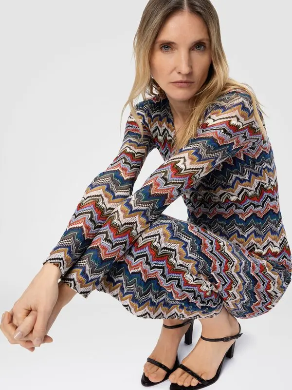 Missoni Midi Dress With Embroidered Lace