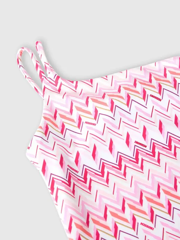 Missoni Piece Swimsuit With Zig Zag Print
