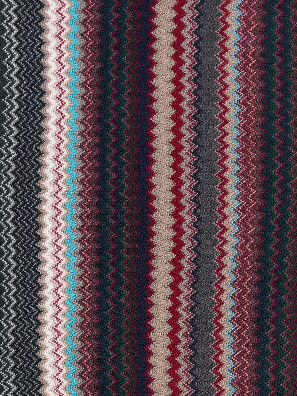 Missoni Zigzag Wool Scarf With Fringes