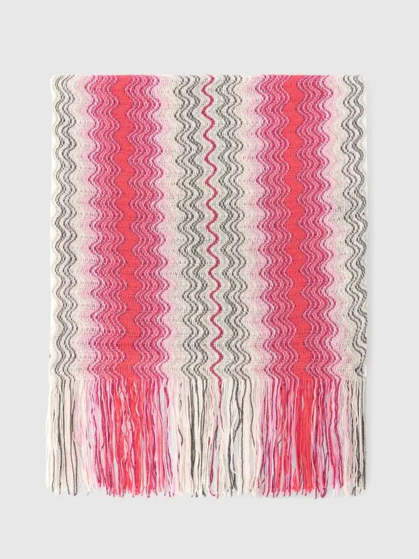 Missoni Cotton And Viscose-blend Scarf With Fringes - Multicoloured