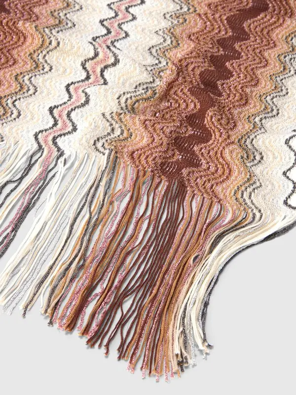 Missoni Cotton And Viscose-blend Scarf With Fringes
