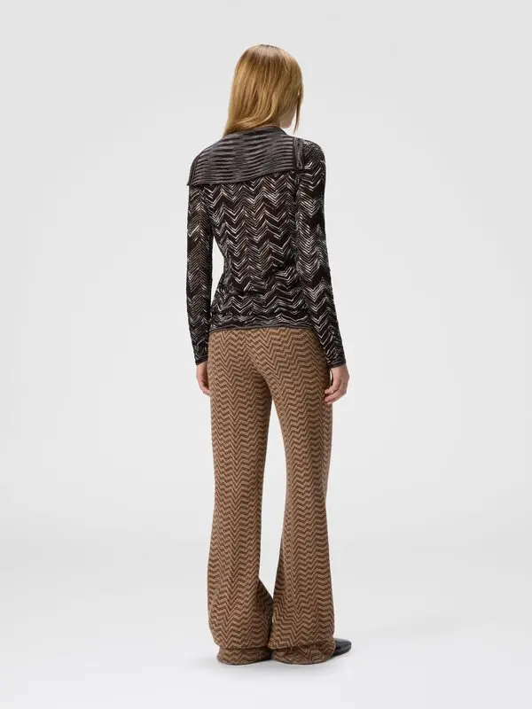 Missoni S Tailored Trousers With Chevron Pattern