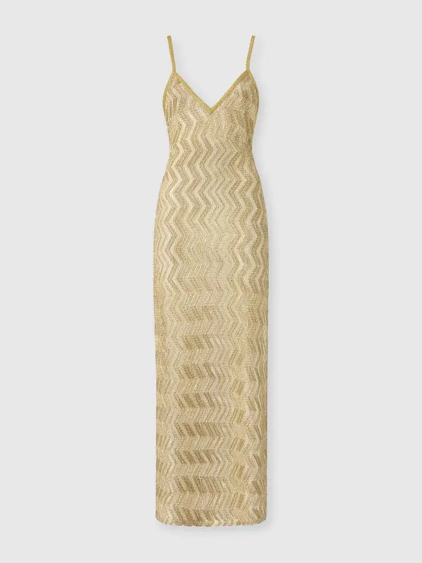 Missoni Up With Zigzag Pattern And Sequins - Gold