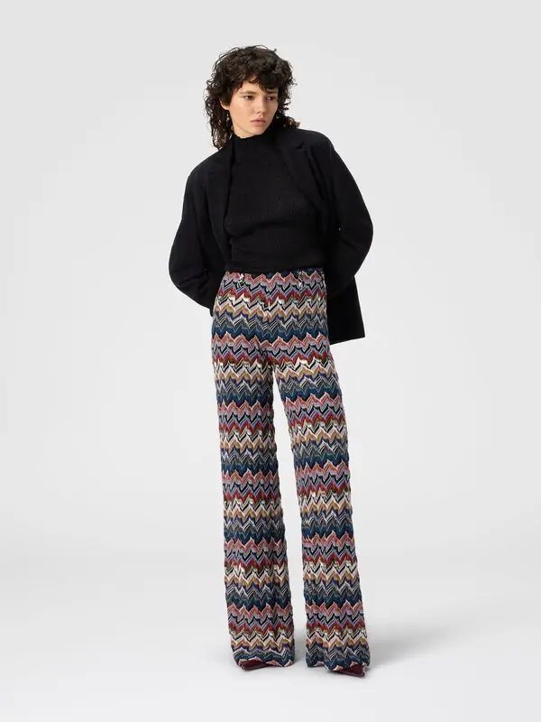 Missoni Palazzo Pants In Embroidered Lace